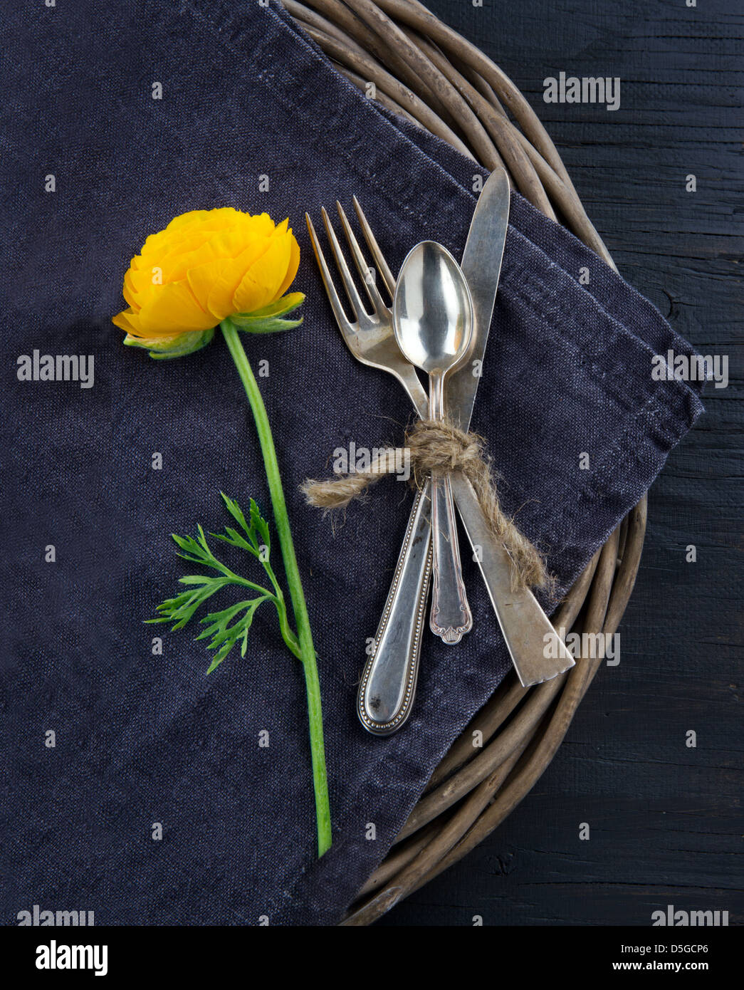 Dark rustic setting hi-res stock photography and images - Alamy