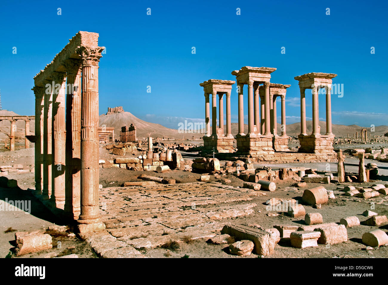Tetrapyle Tetrapylon 2 Cent Palmyra Roman Syria Stock Photo - Alamy
