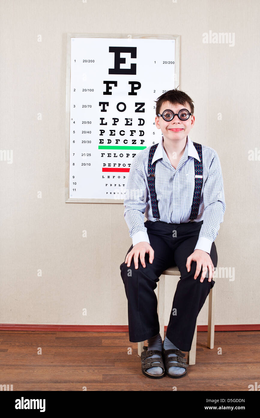 person wearing spectacles in an office at the doctor Stock Photo - Alamy
