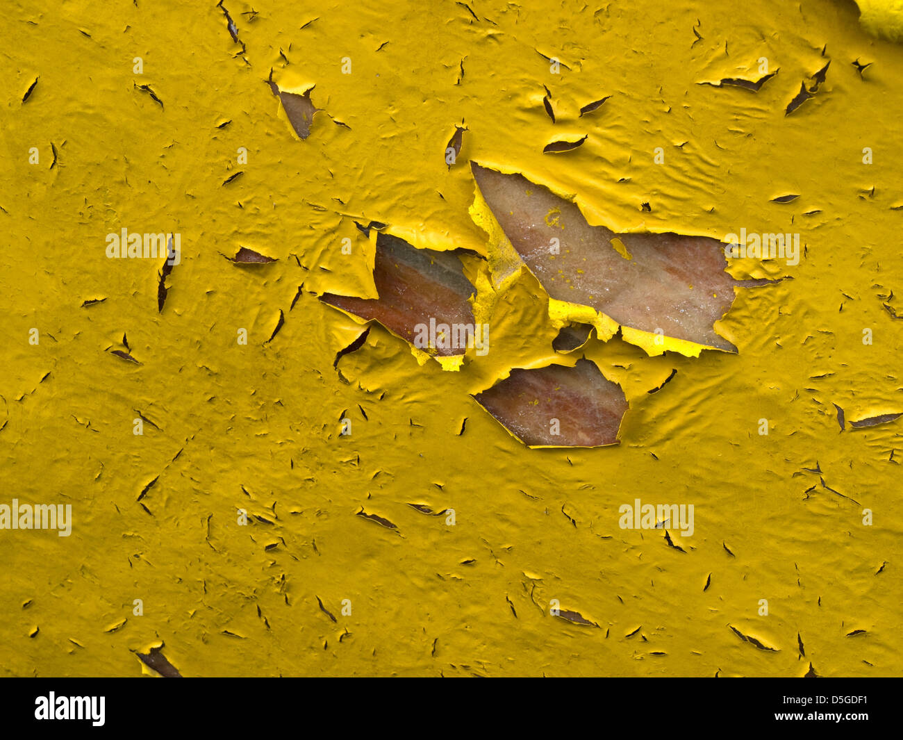 cracks of yellow paint Stock Photo - Alamy