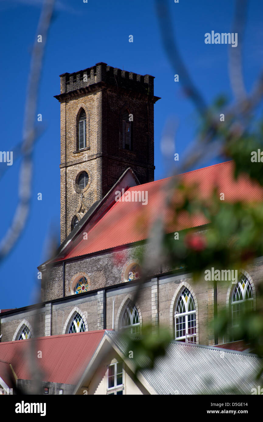 St. John's Anglican Church in St Georges, Grenada was heavily damaged ...