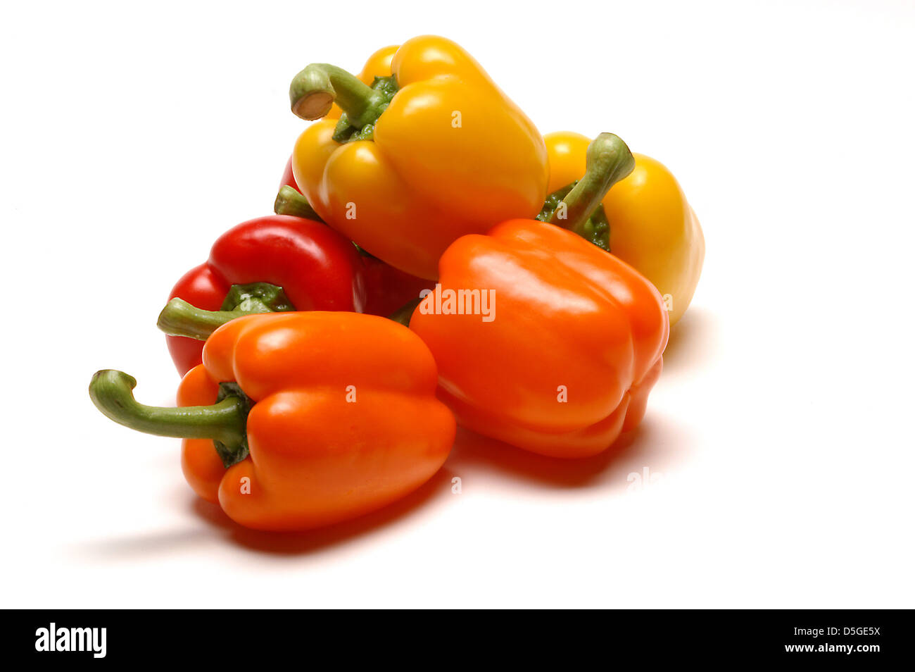 Pile of yellow peppers Cut Out Stock Images & Pictures - Alamy