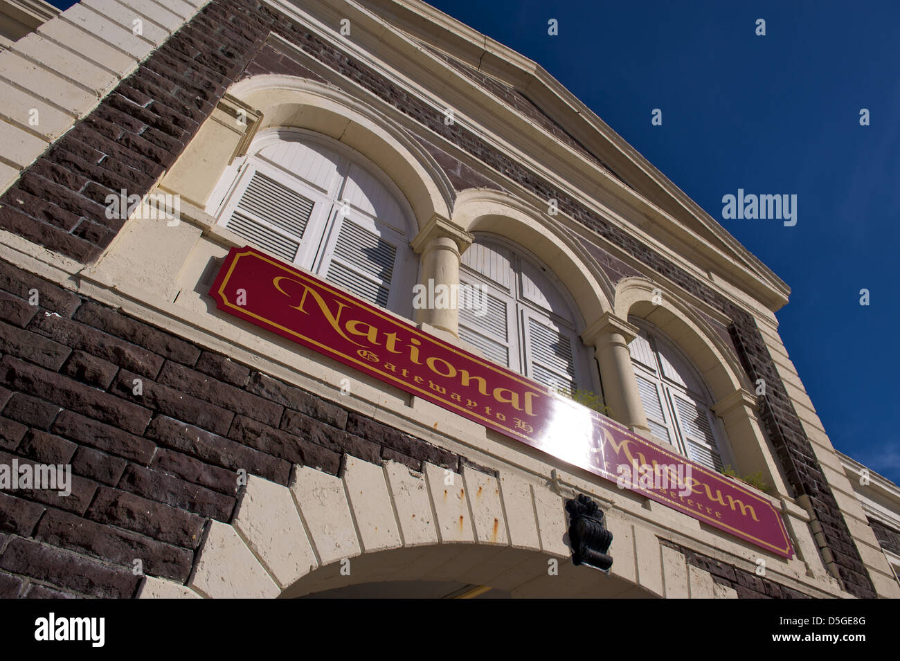 Port Zante, the waterfront and cruise dock area of Basseterre, St Kitts ...