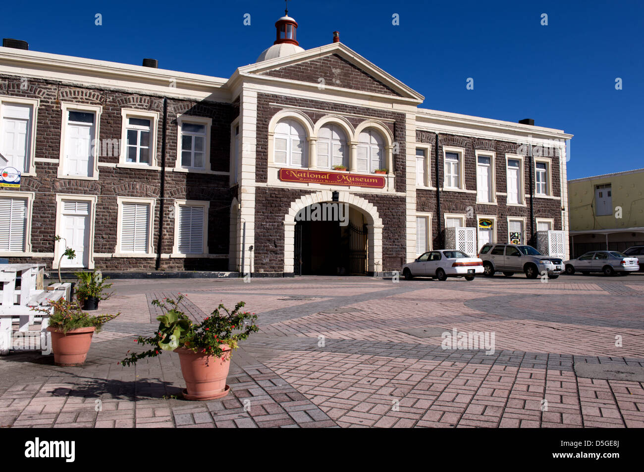 Port Zante, the waterfront and cruise dock area of Basseterre, St Kitts ...