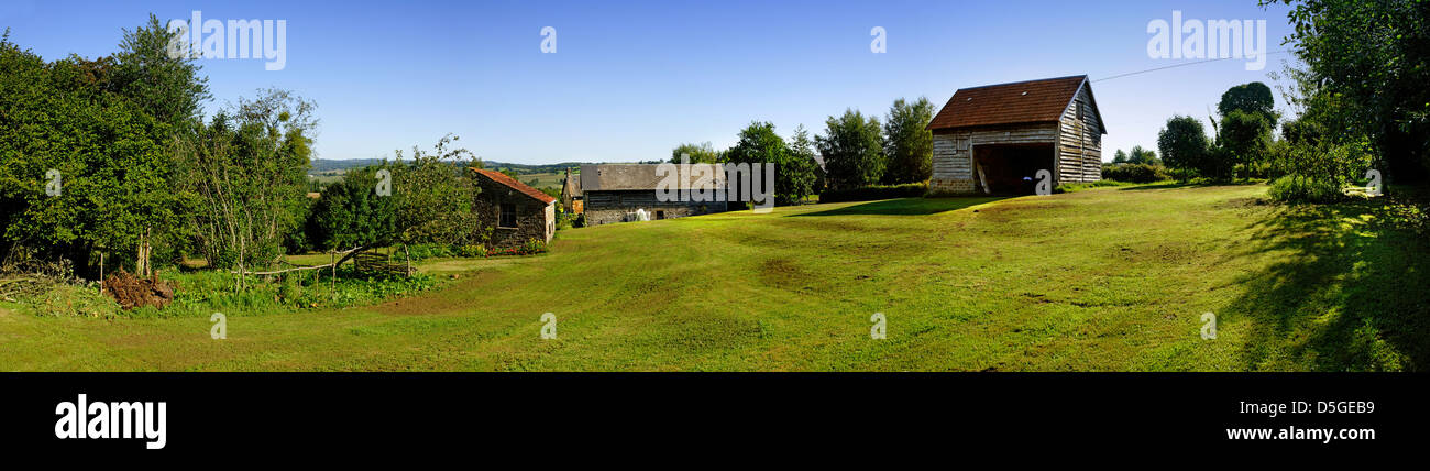 Old farm buildings near Mortain, Normandy, France Stock Photo - Alamy