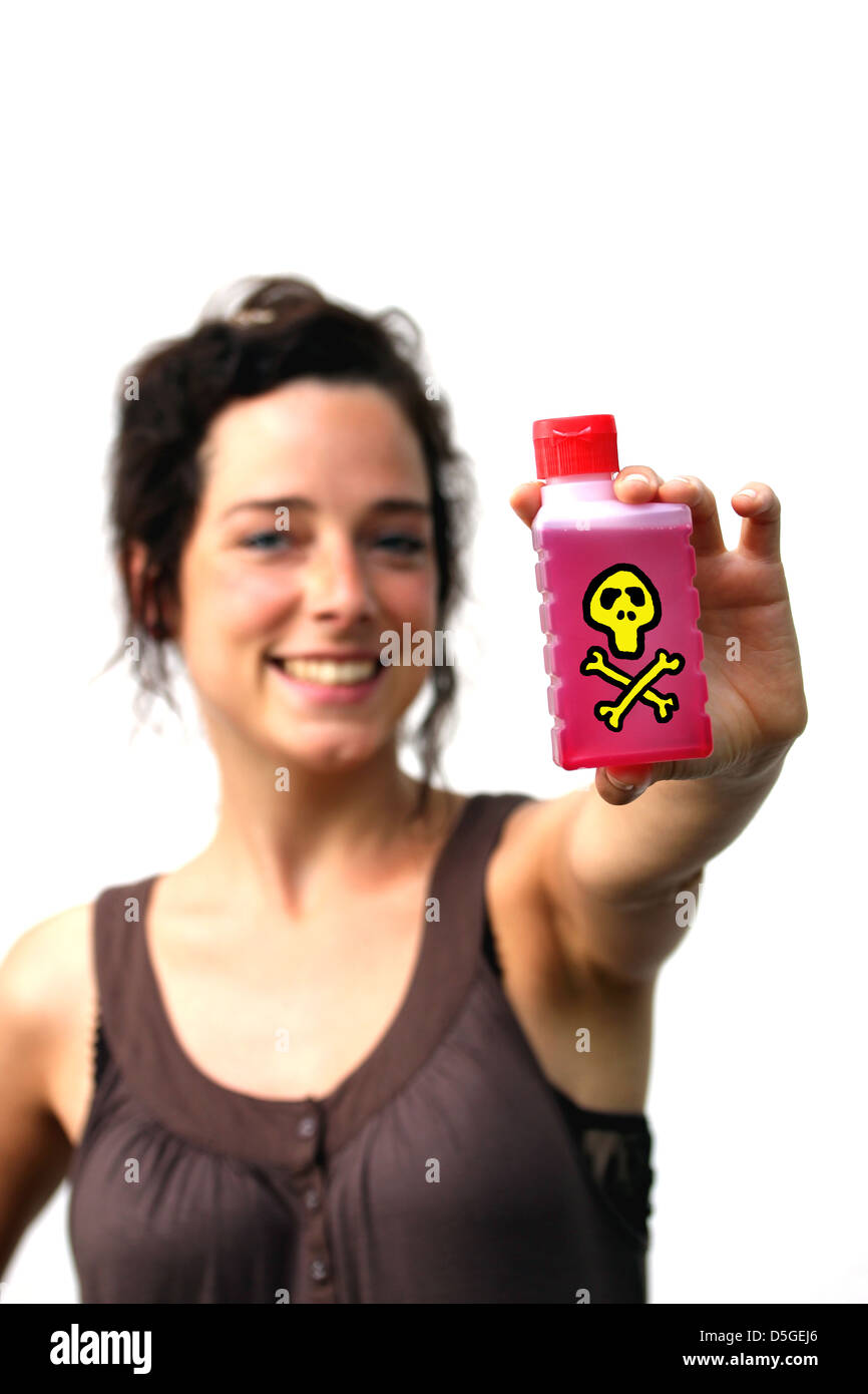 girl with poisoned fluid Stock Photo - Alamy