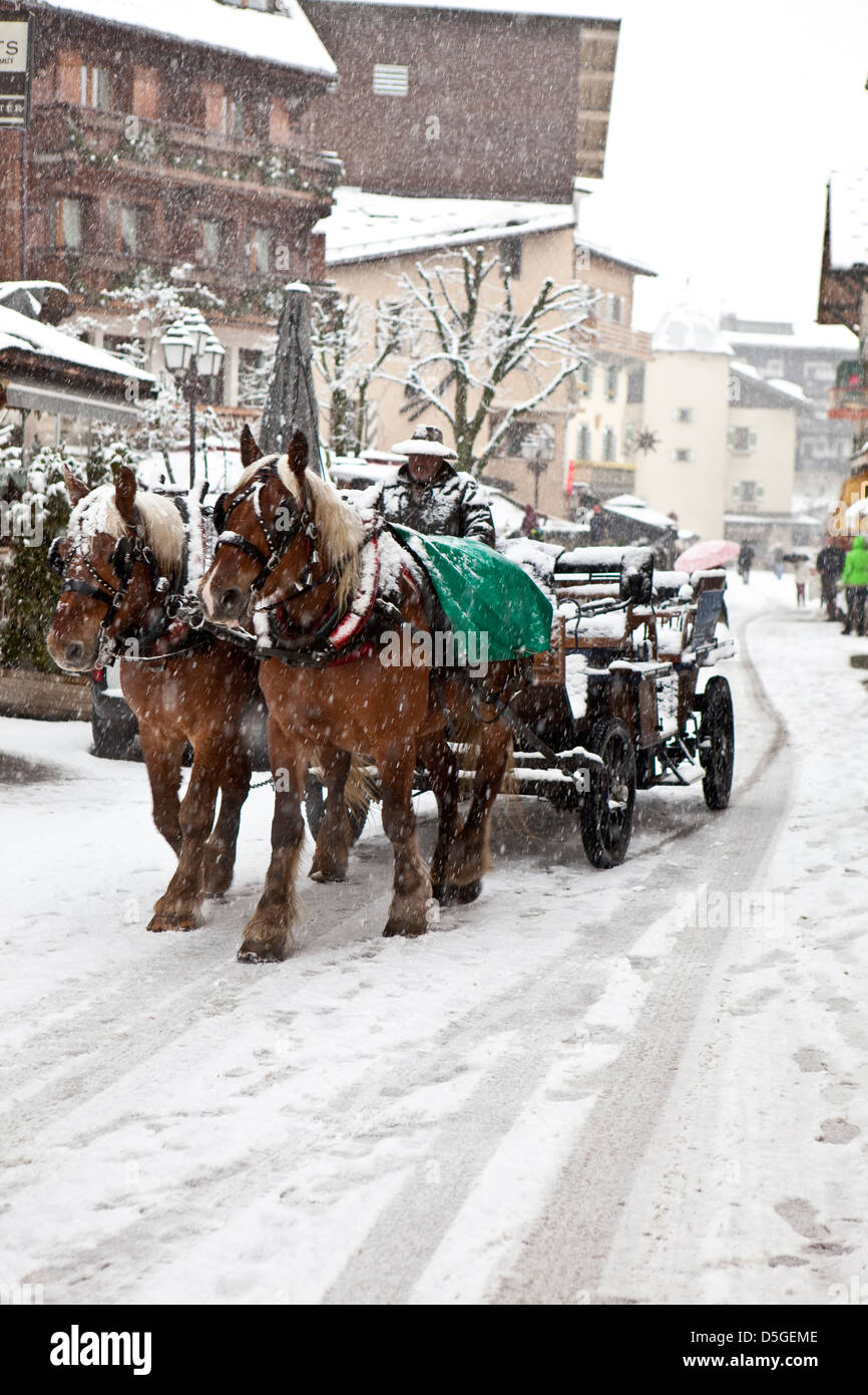 Megeve ski resort hi-res stock photography and images - Alamy