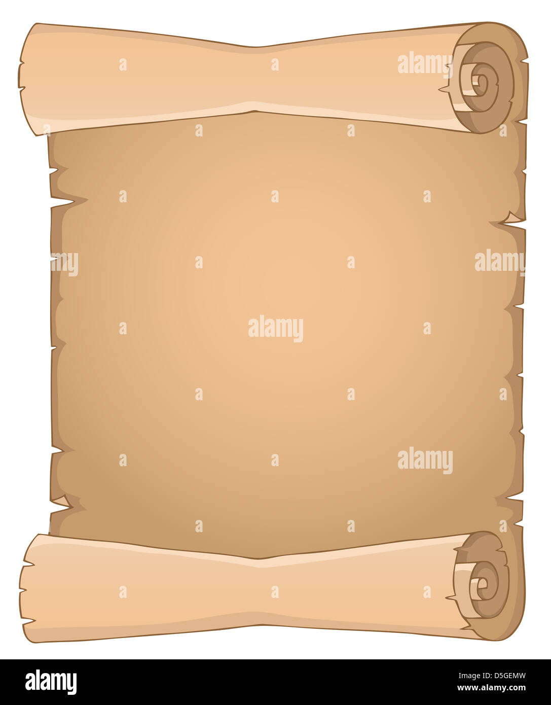 Old scroll theme image 3 - picture illustration Stock Photo - Alamy