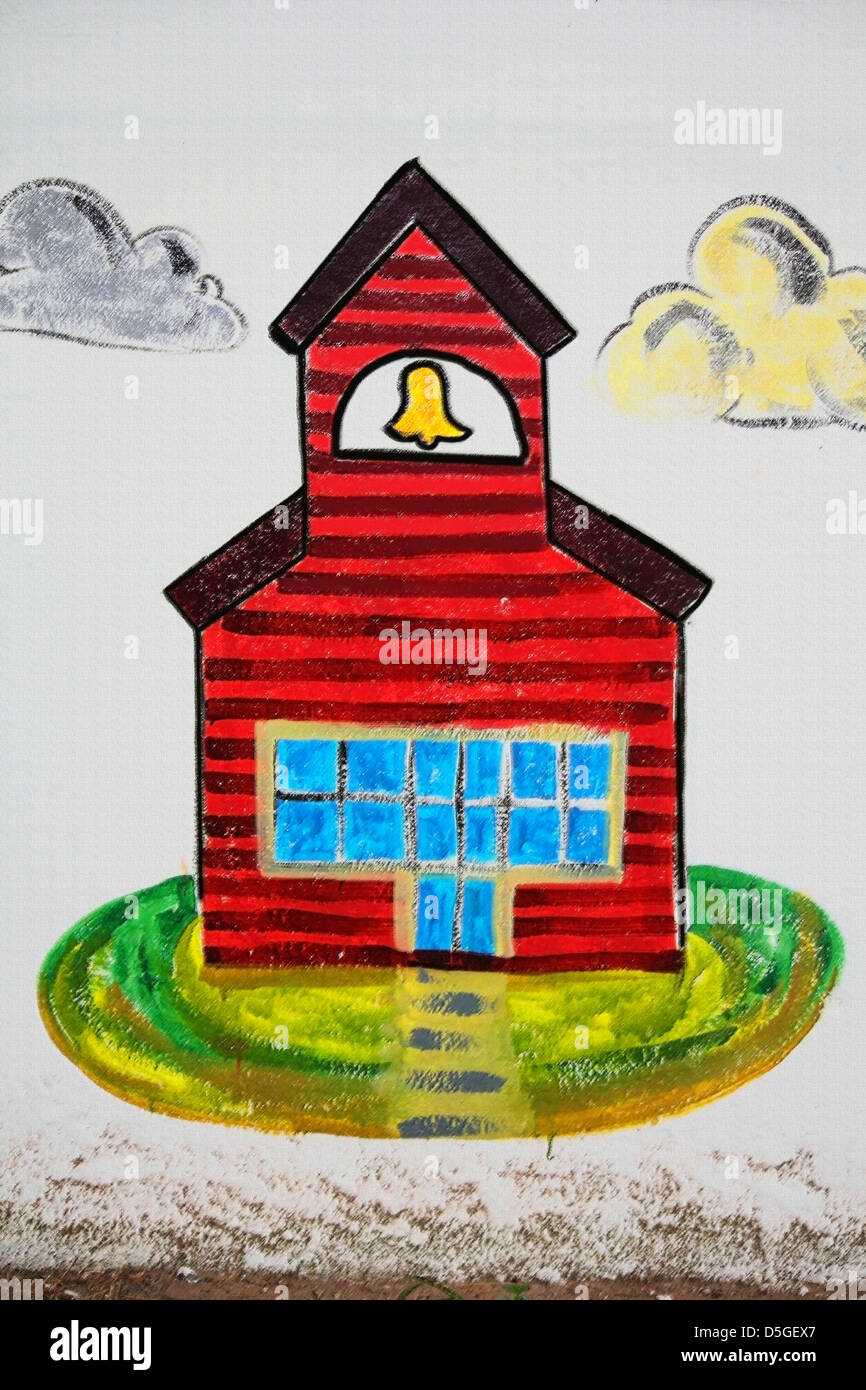 Simple illustration of a church Stock Photo - Alamy