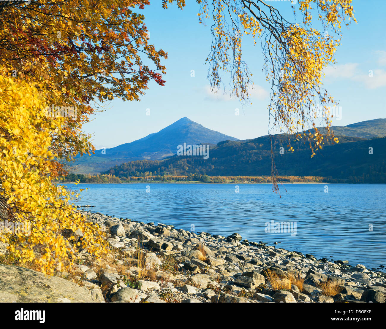 Schiehallion Mountain; Loch Rannoch; Perth and Kinross; Scotland; GB ...
