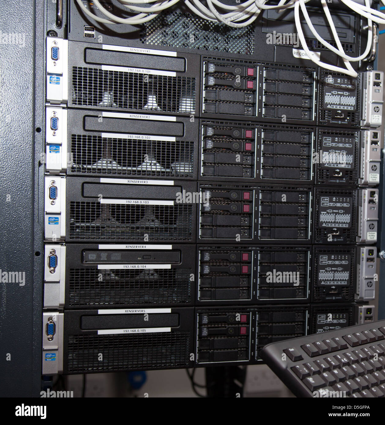 Server rack for small business Stock Photo - Alamy