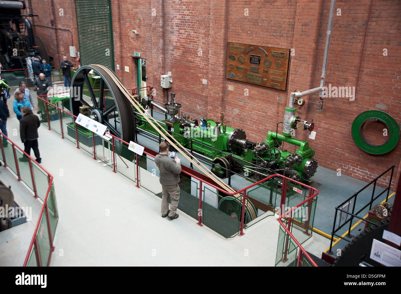 Tandem compound, steam mill engine,at Bolton Steam Museum. Engine built ...