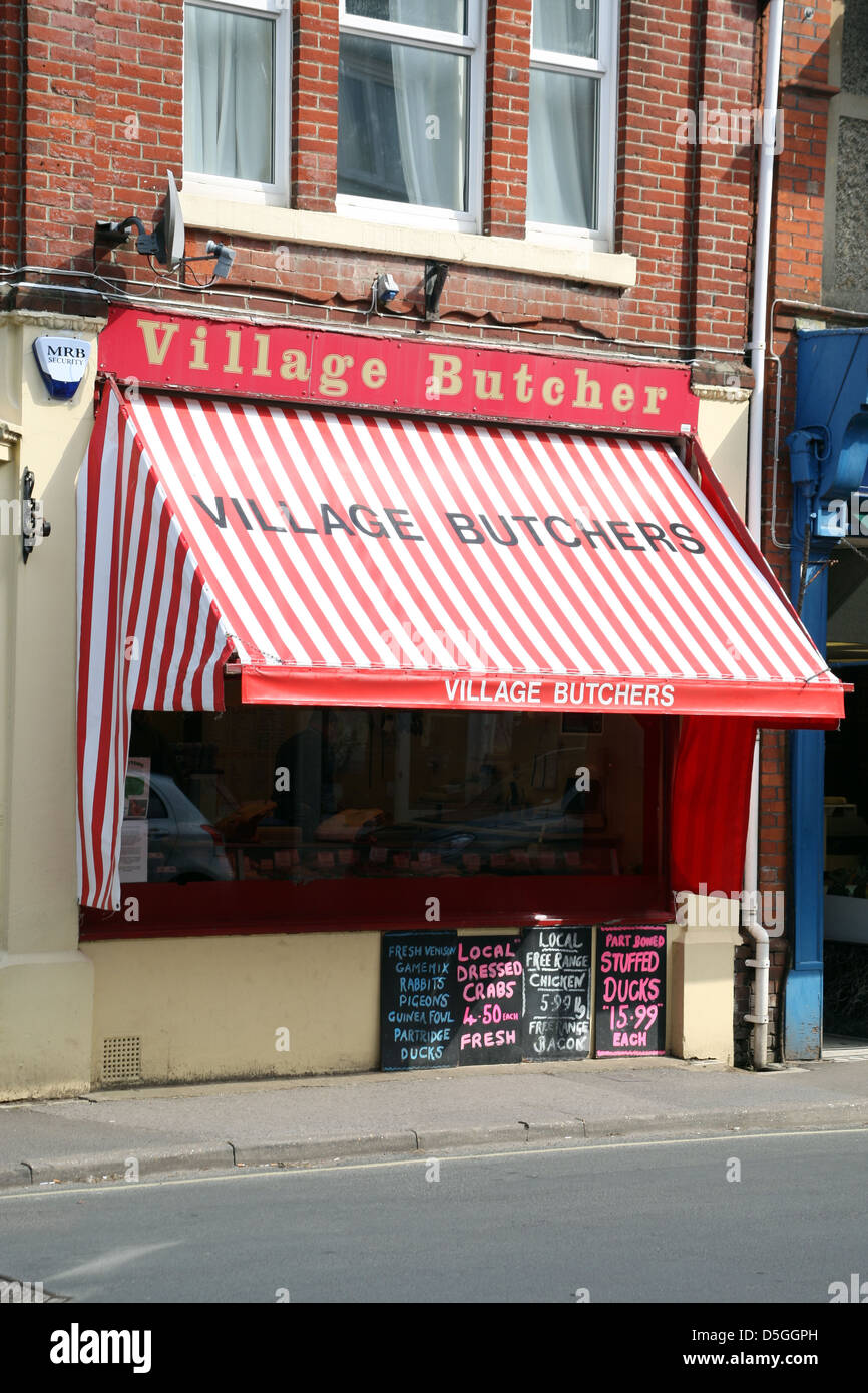 Traditional Village Butchers shop in the New Forest Brockenhurst ...