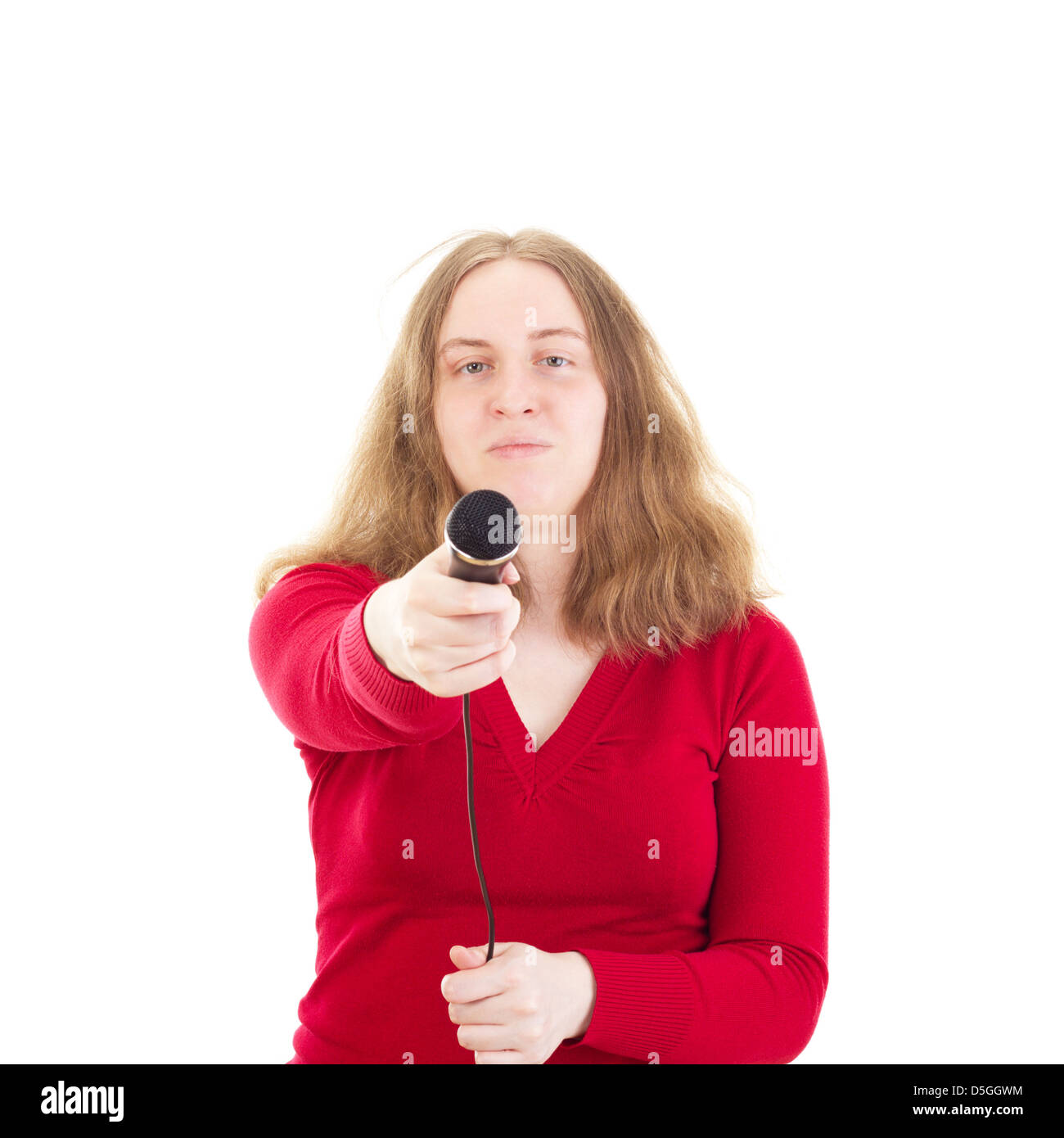 Female presenter interviewing woman hi-res stock photography and images ...