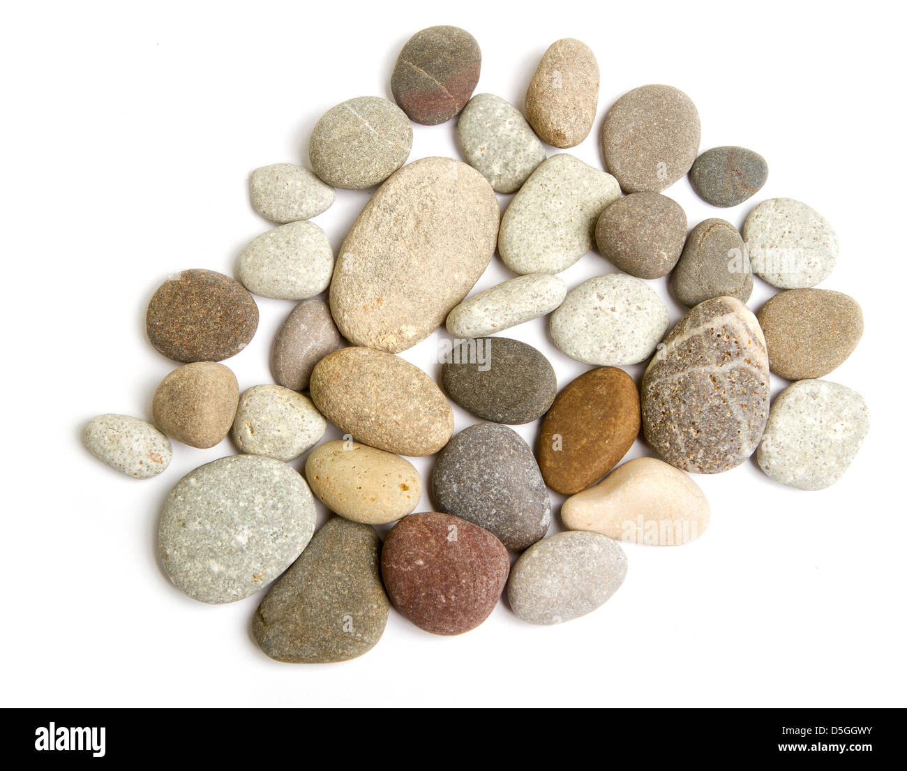 Sea pebbles close up Cut Out Stock Images & Pictures - Alamy