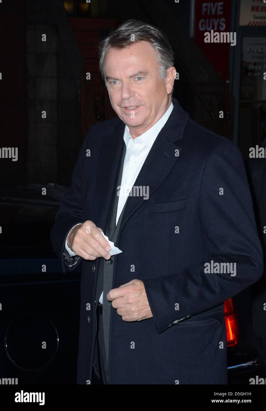 New York, USA. 2nd April 2013. Sam Neil at talk show appearance for NBC ...