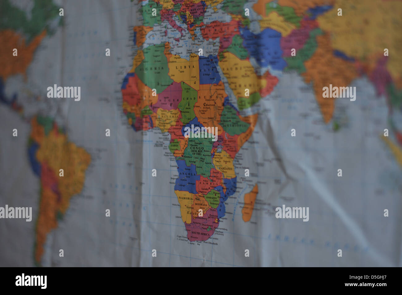 African countries on map hi-res stock photography and images - Alamy