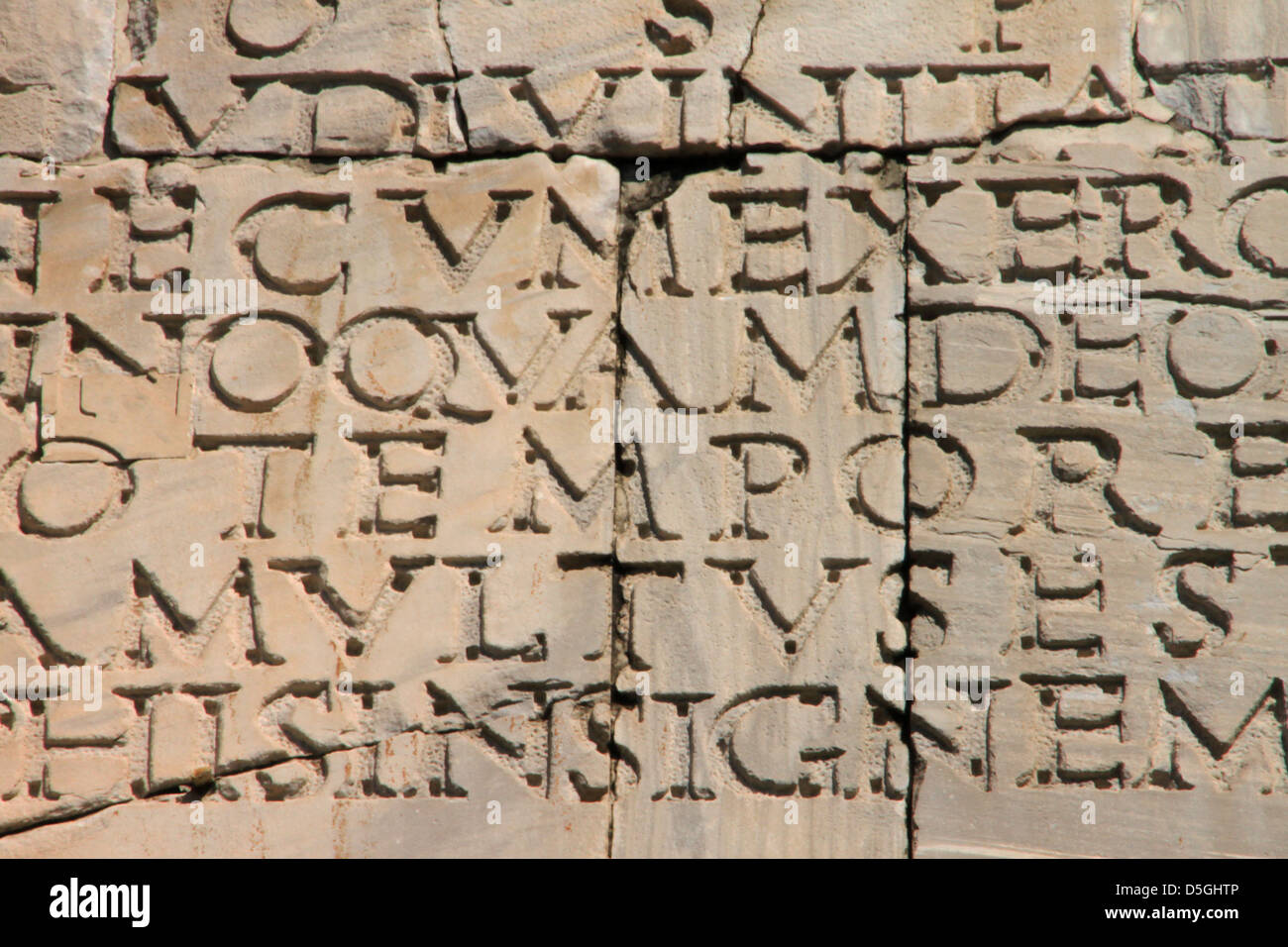 Ancient latin inscription Stock Photo - Alamy
