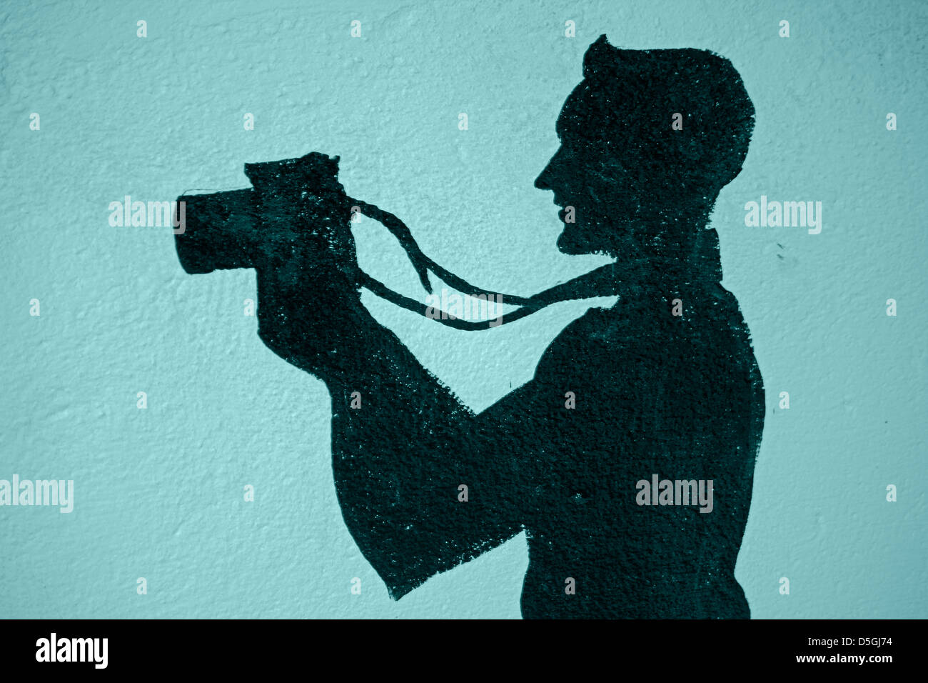 Illustration of a photographer Stock Photo - Alamy