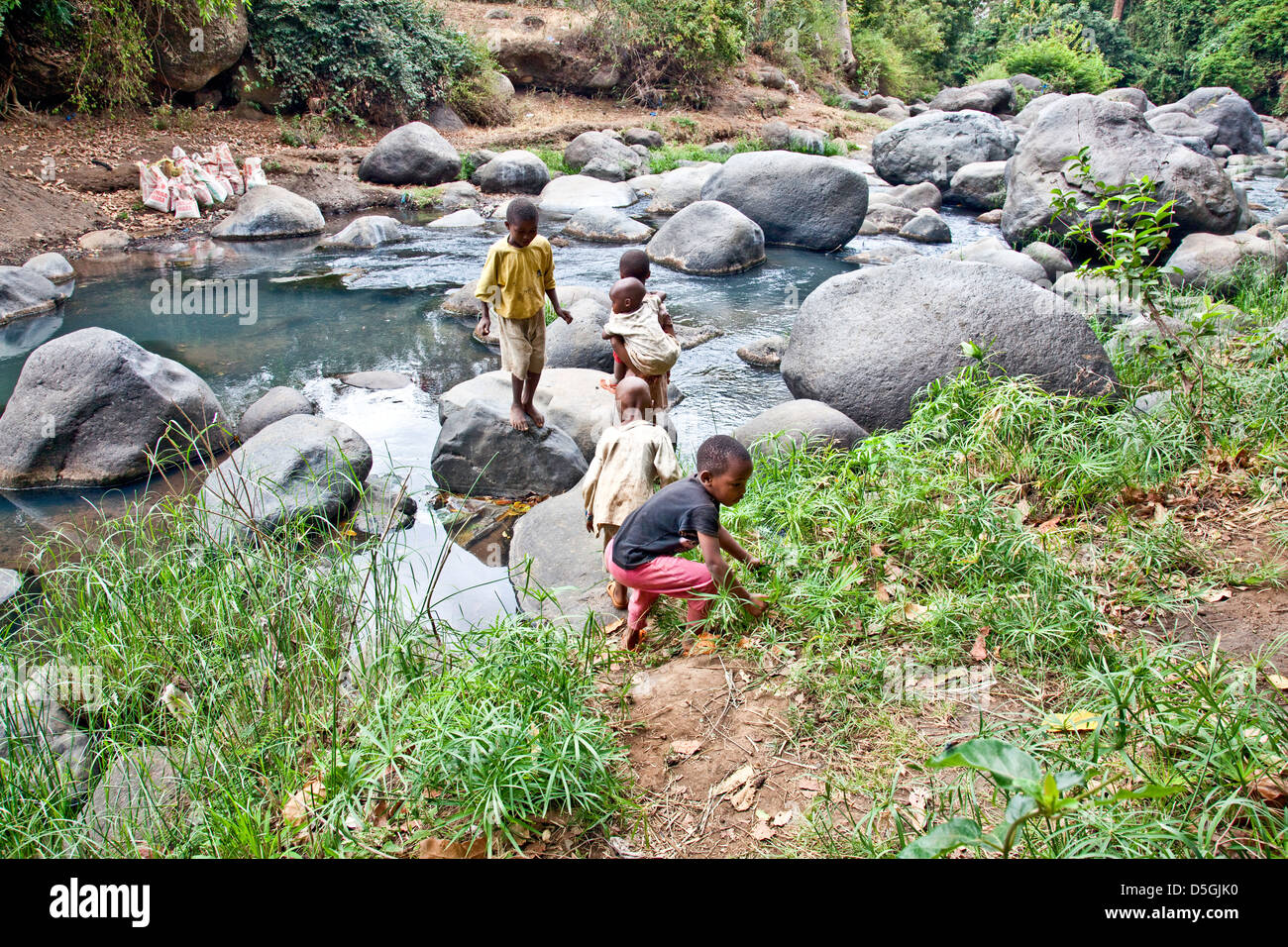 African Children near Moashi;Tanzania;Africa;from Maasai and Africans ...