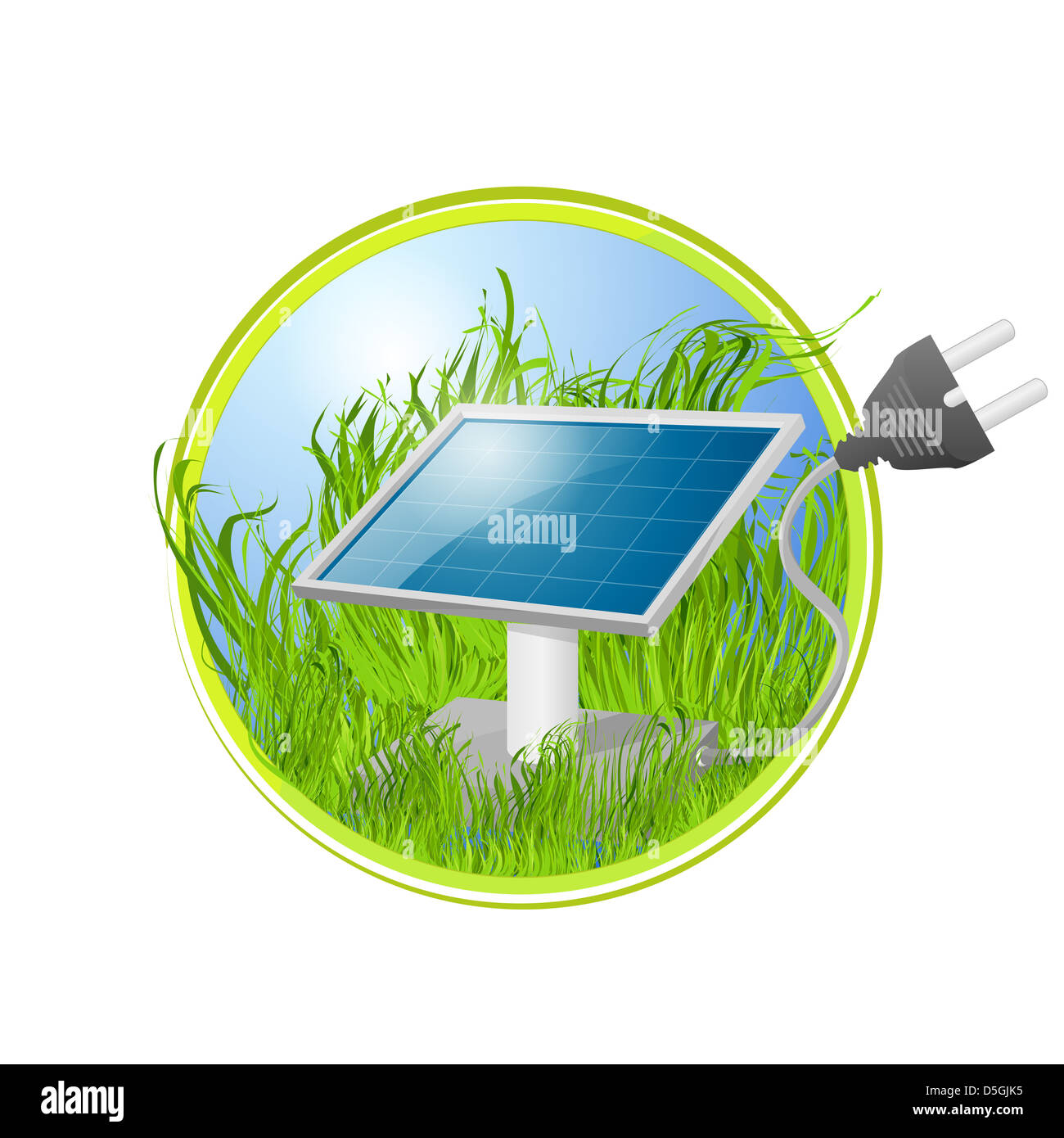 Solar cell station in Cut Out Stock Images & Pictures - Alamy