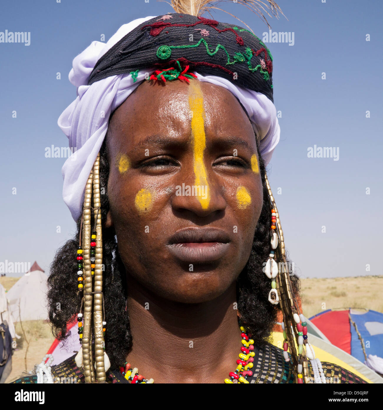 Portrait of Wodaabe nomad in Niger, Africa Stock Photo - Alamy