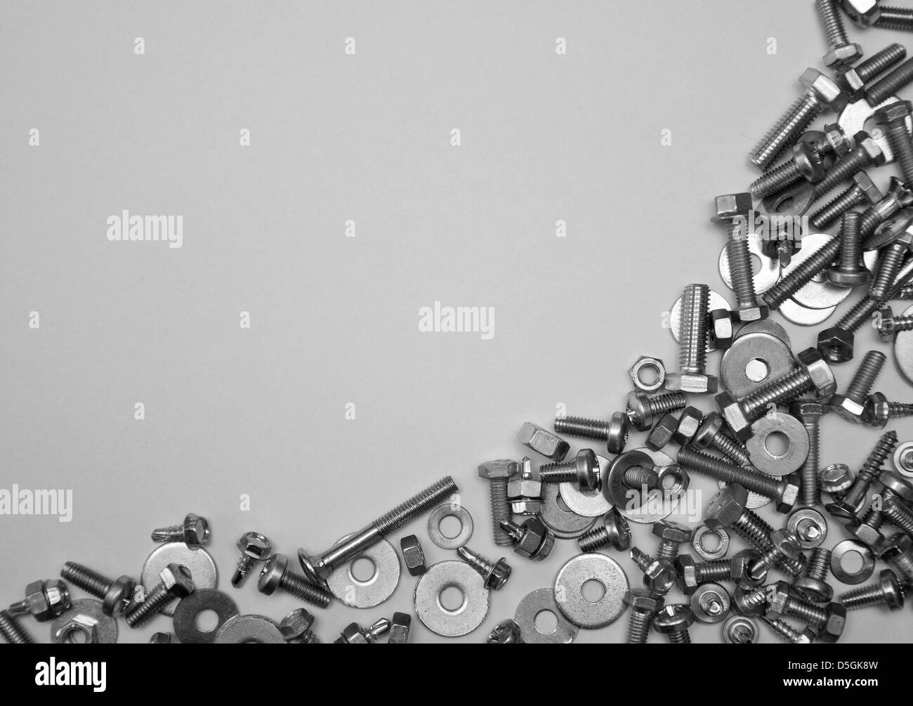 screw and bolts backgraund with space for text Stock Photo - Alamy