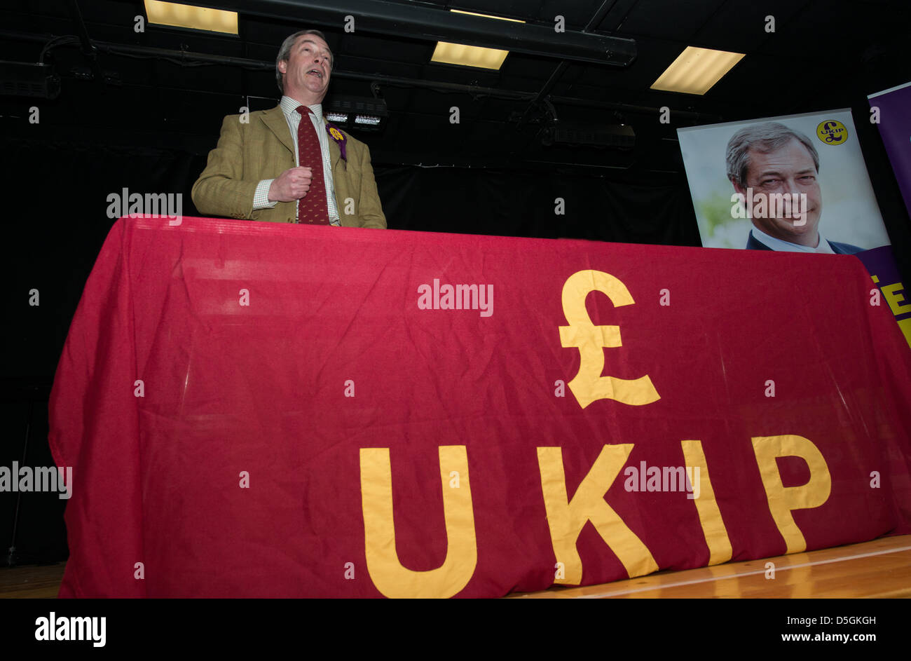 Callington Cornwall UK . Leader of the UK Independence party Nigel ...
