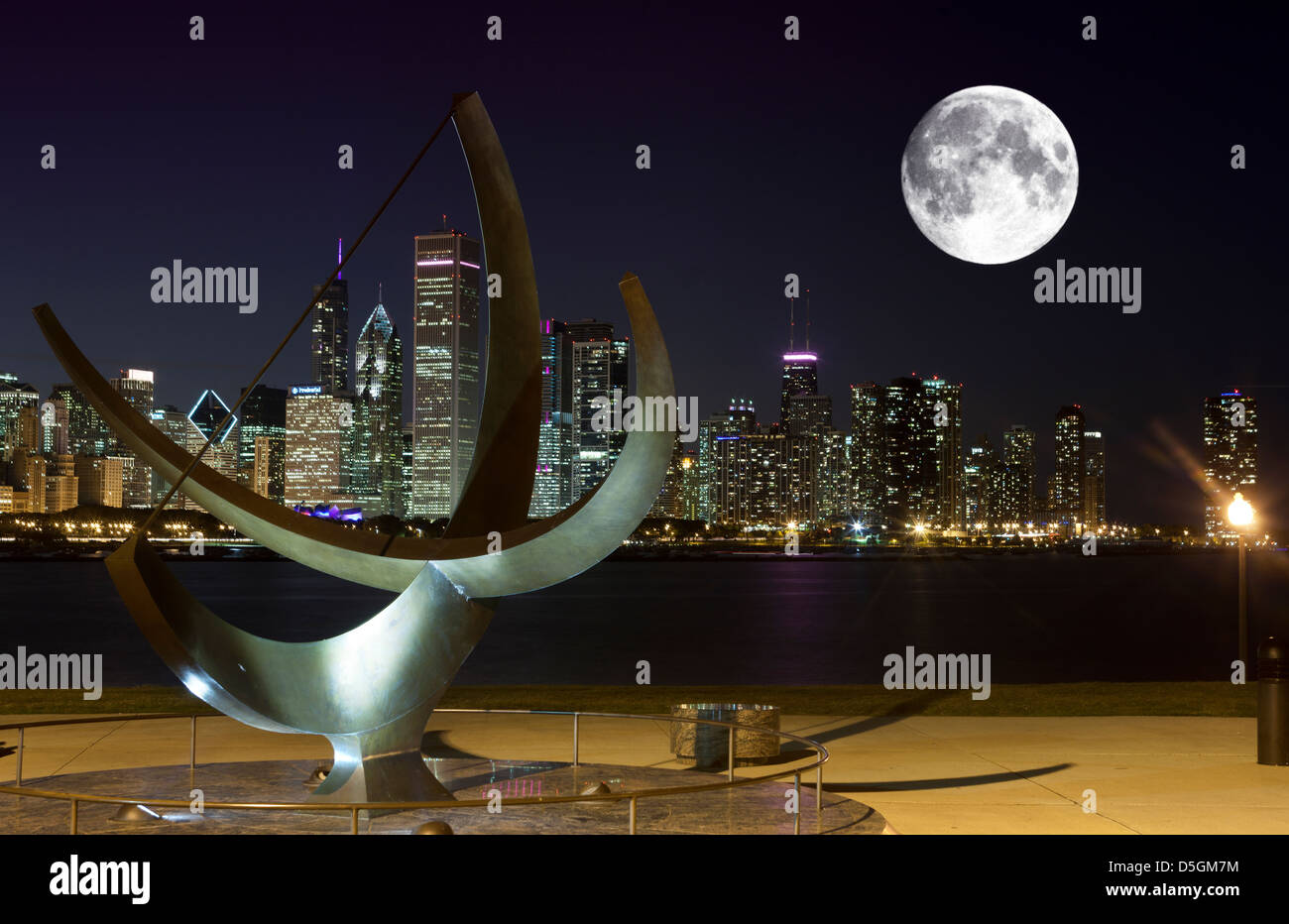 MAN ENTERS THE COSMOS SUNDIAL SCULPTURE (©HENRY MOORE 1980) ADLER ...