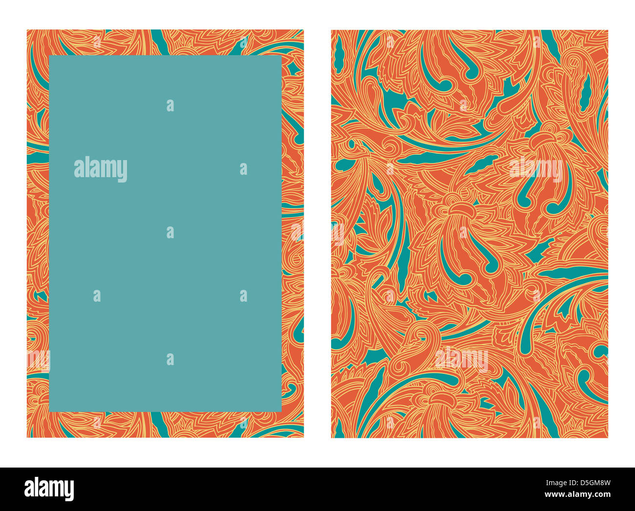 Invitation card back and front sides to the wedding or announcements ...