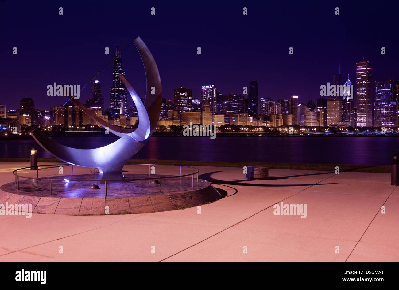 MAN ENTERS THE COSMOS SUNDIAL SCULPTURE (©HENRY MOORE 1980) ADLER ...