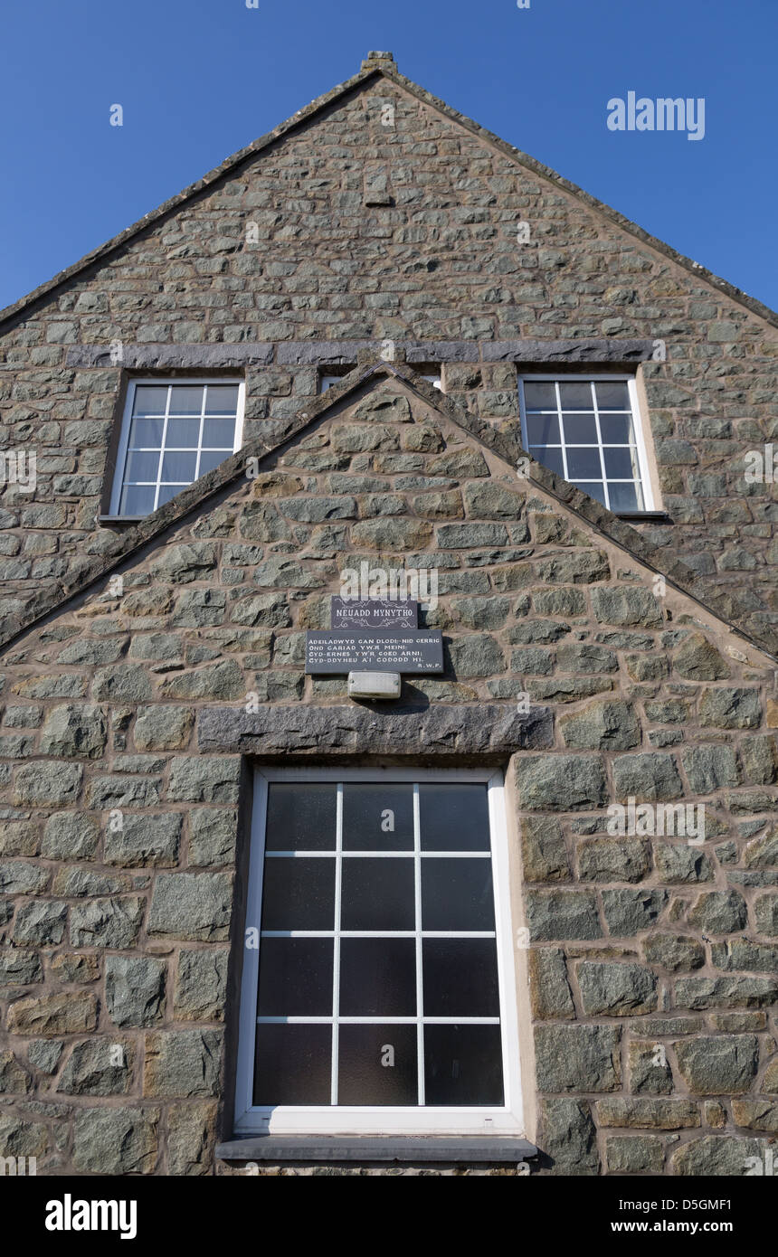 Mynytho village hall, associated with the Welsh poet Robert Williams ...