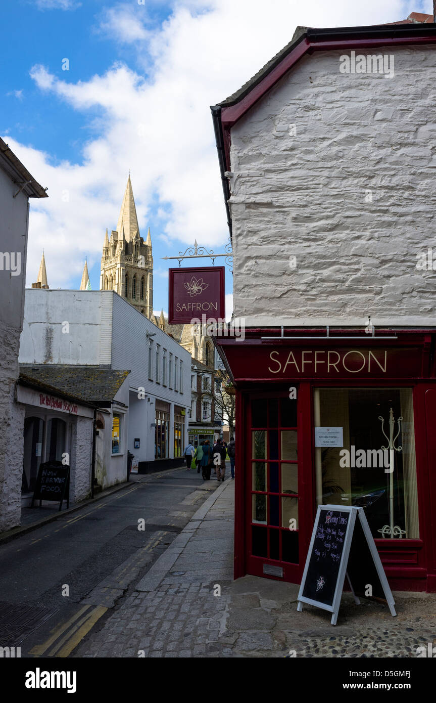 30/03/2013 Saffron resturant in Truro with the Victorian Cathedral in ...