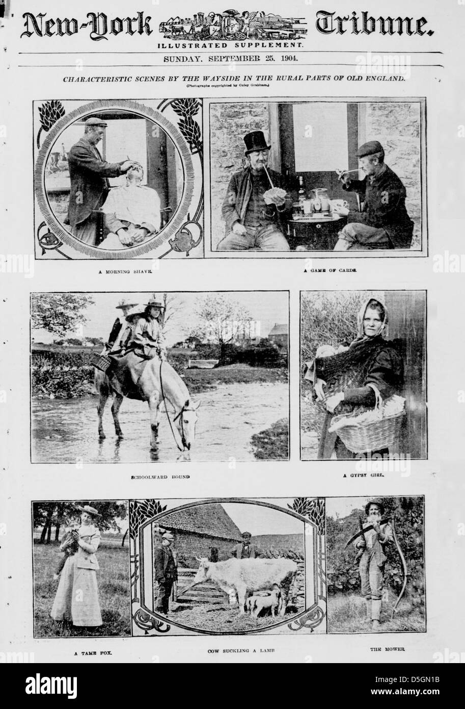 Vintage england villages Black and White Stock Photos & Images - Alamy