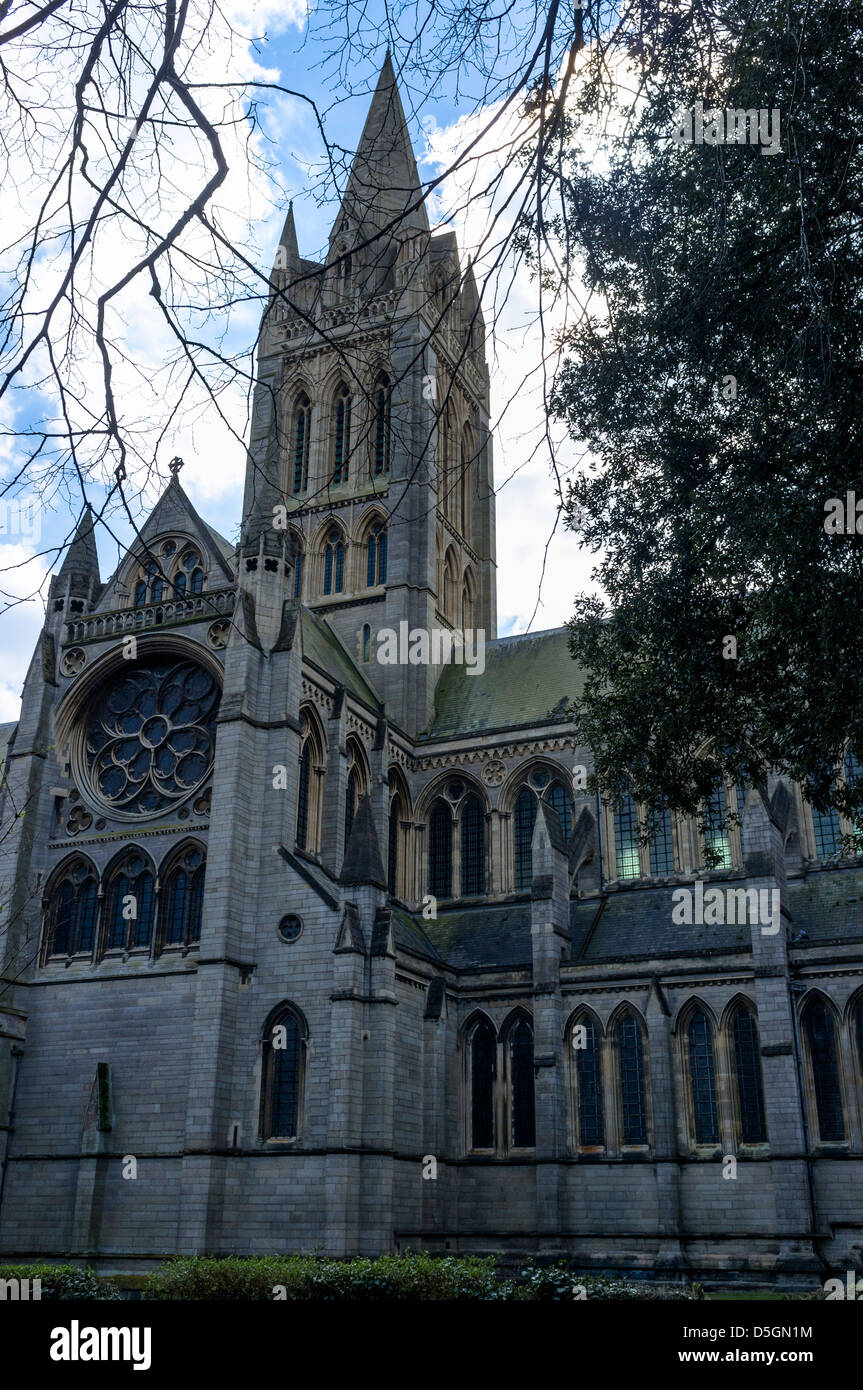 Truro's Victorian Cathedral. Picture by Julie Edwards Stock Photo - Alamy