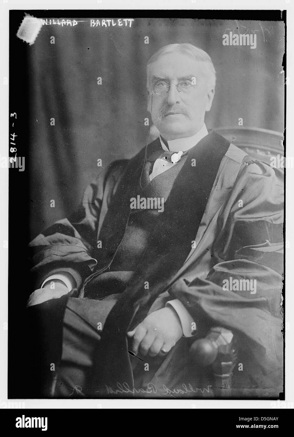 Portrait of Judge Willard Bartlett, known for his involvement in the ...