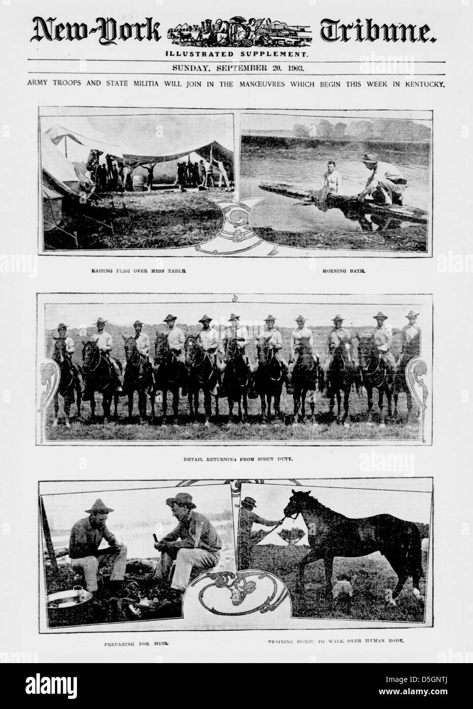 A historical report from 1903 detailing the Army and State Militia ...