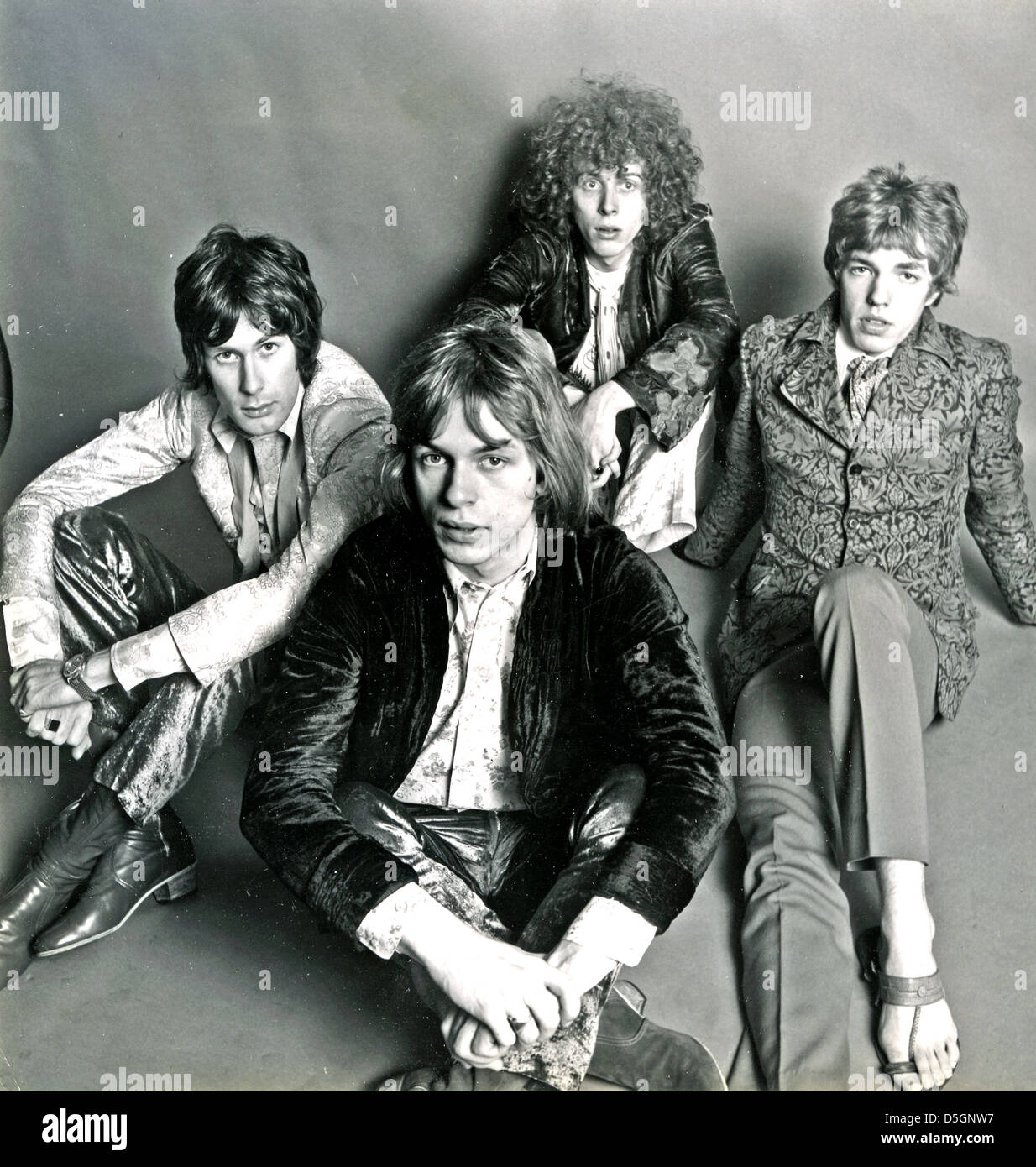 TOMORROW UK pop group on 28 July 1967 from left: Keith West, Steve Howe ...