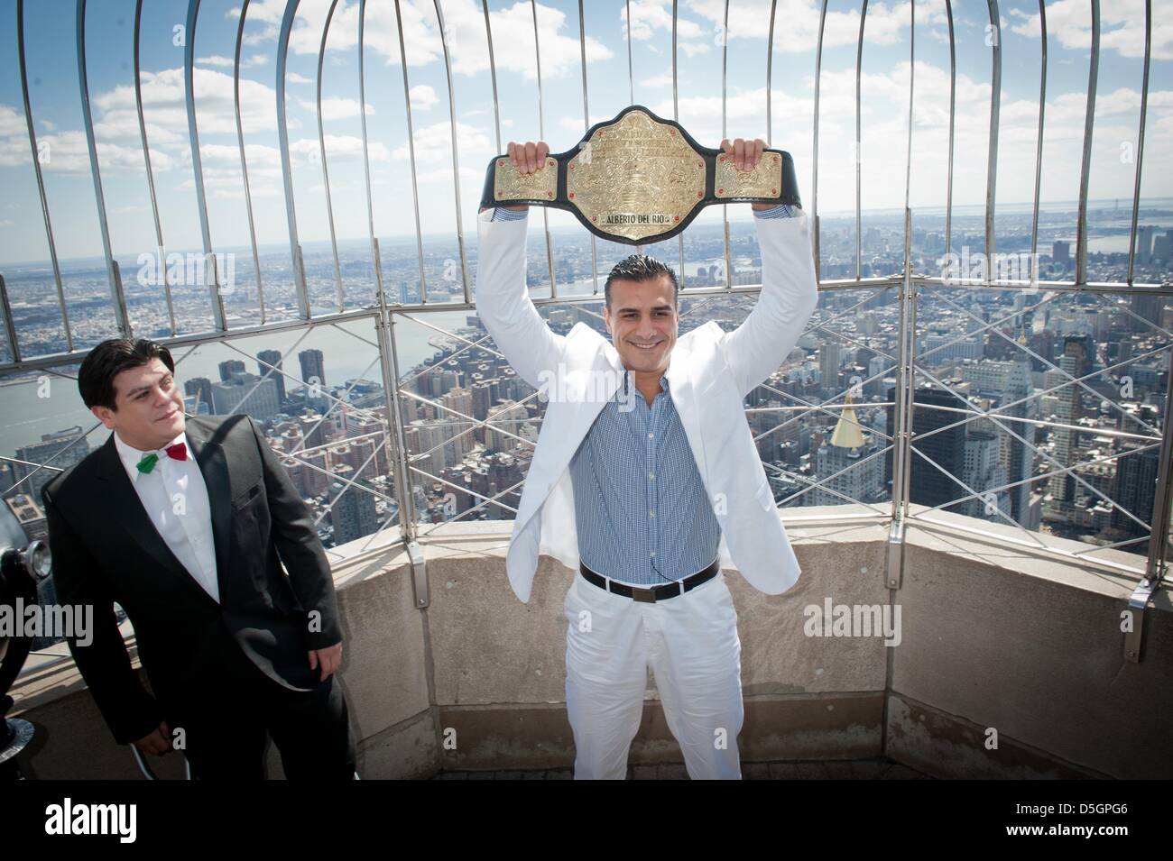 New York, USA. 2nd April 2013. ALBERTO DEL RIO, reigning WWE World ...