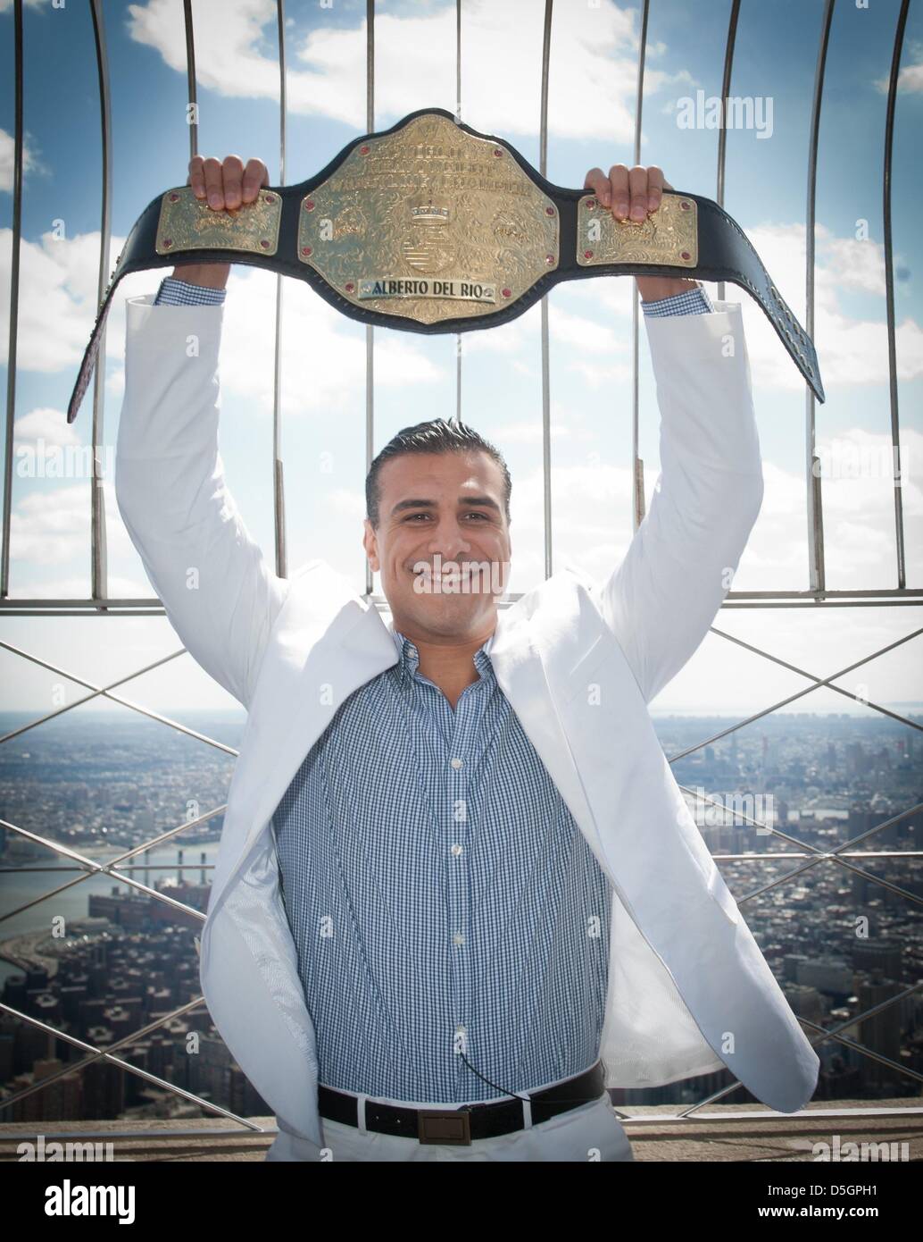 New York, USA. 2nd April 2013. ALBERTO DEL RIO, reigning WWE World ...