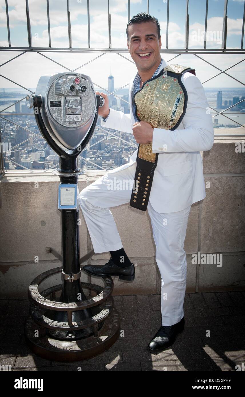 New York, USA. 2nd April 2013. ALBERTO DEL RIO, reigning WWE World ...