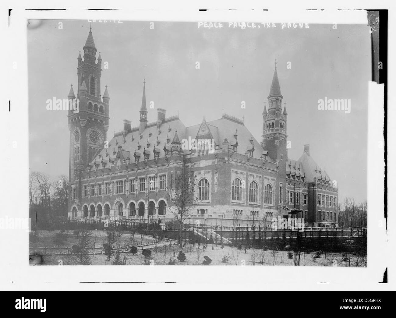 The Peace Palace in The Hague, Netherlands, houses the International ...