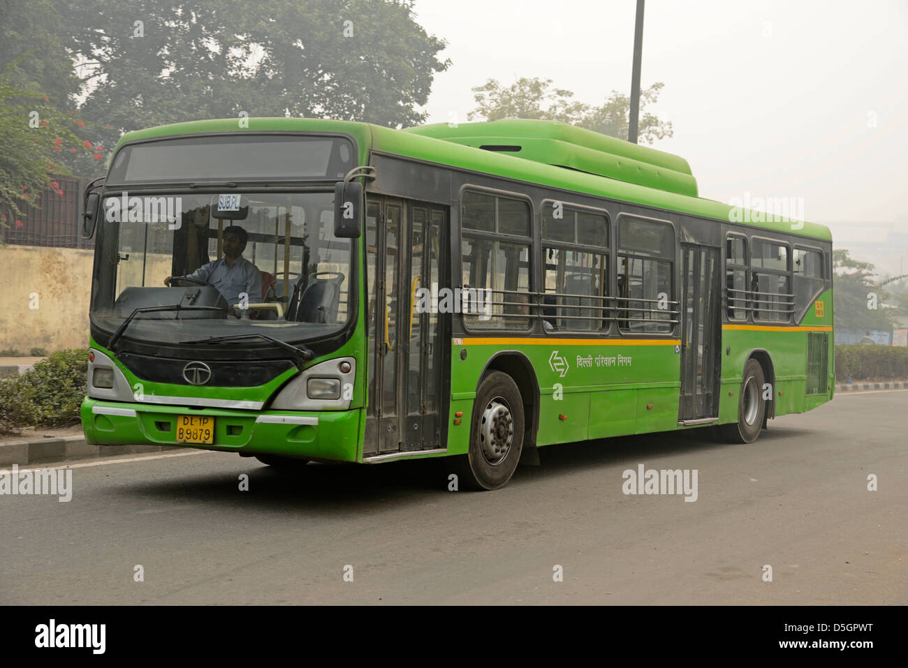 A bus of Delhi Transportation Corporation in service in Delhi,India ...