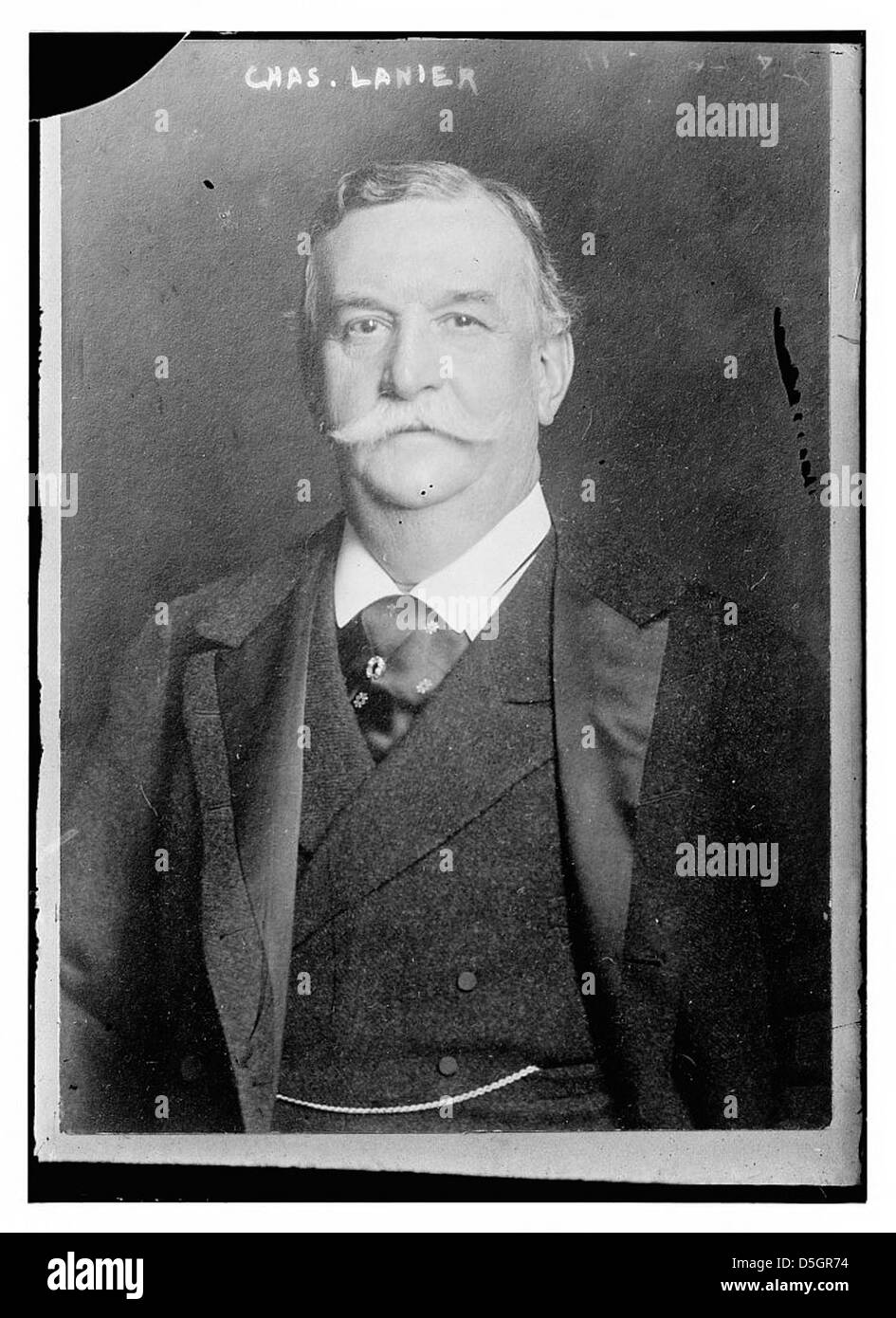 A portrait of Charles Lanier, a notable figure captured in this ...