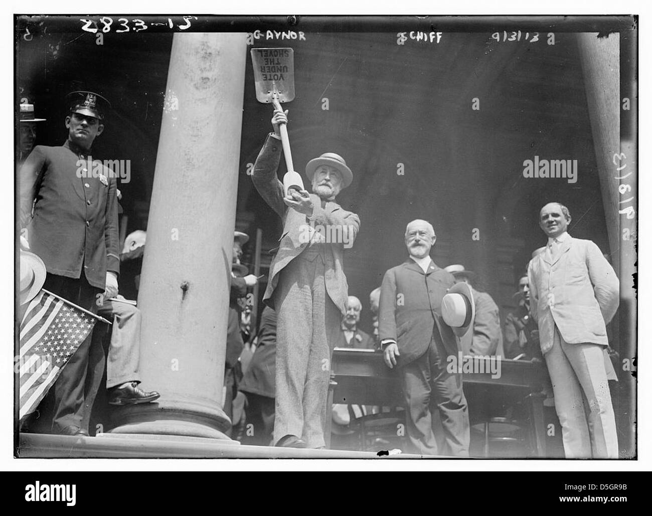 A photograph depicting a notification involving Mayor William Jay ...