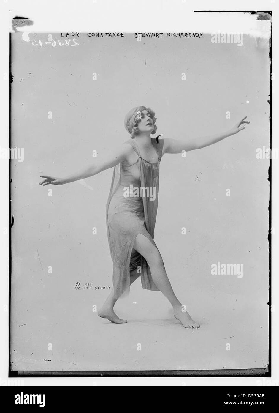 A portrait of Lady Constance Stewart Richardson, captured in 1913. The ...