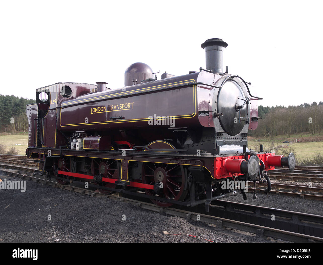 London Transport steam loco at Weybourne, North Norfolk Railway Spring ...
