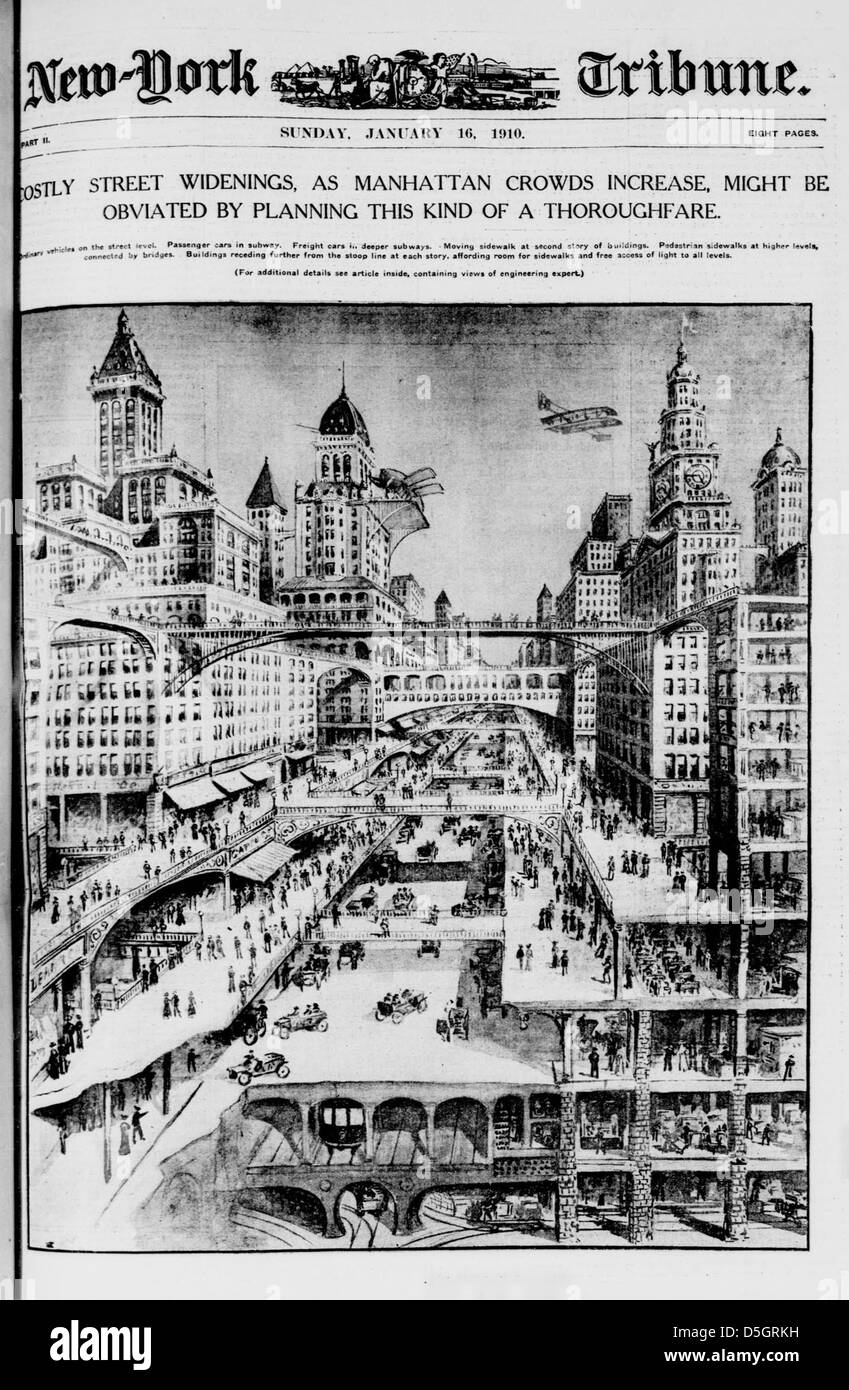 A proposal for a new type of thoroughfare in Manhattan is depicted ...