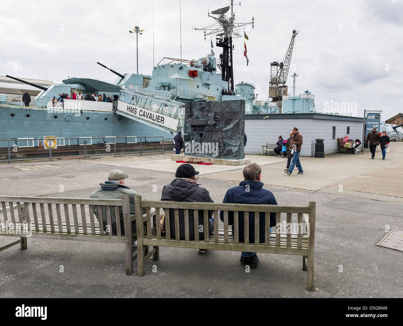The Destroyer Memorial at Chatham Historic Dockyard Stock Photo - Alamy