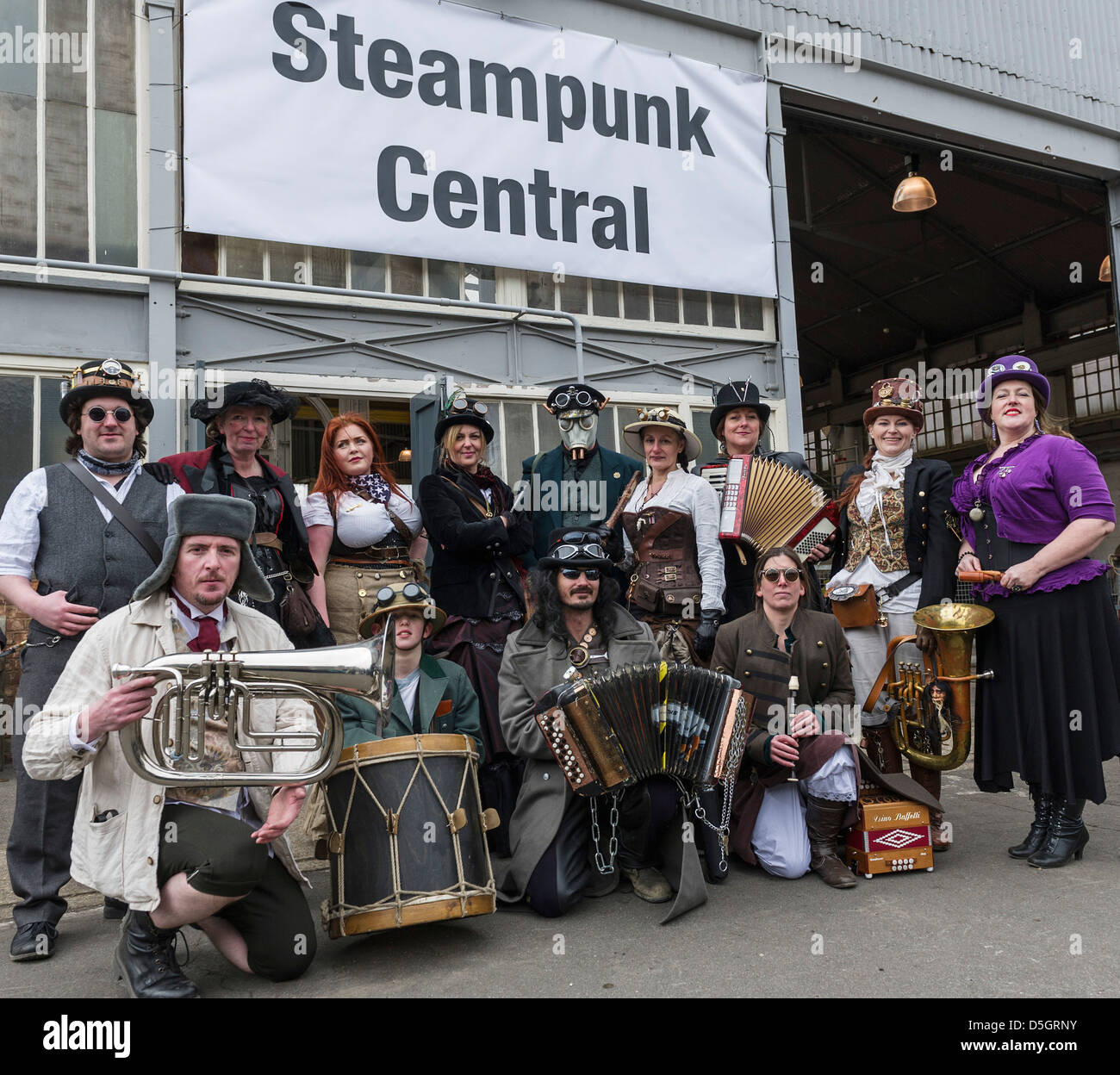 Steampunk Morris at the Chatham Historic Dockyard Steam fair Stock ...